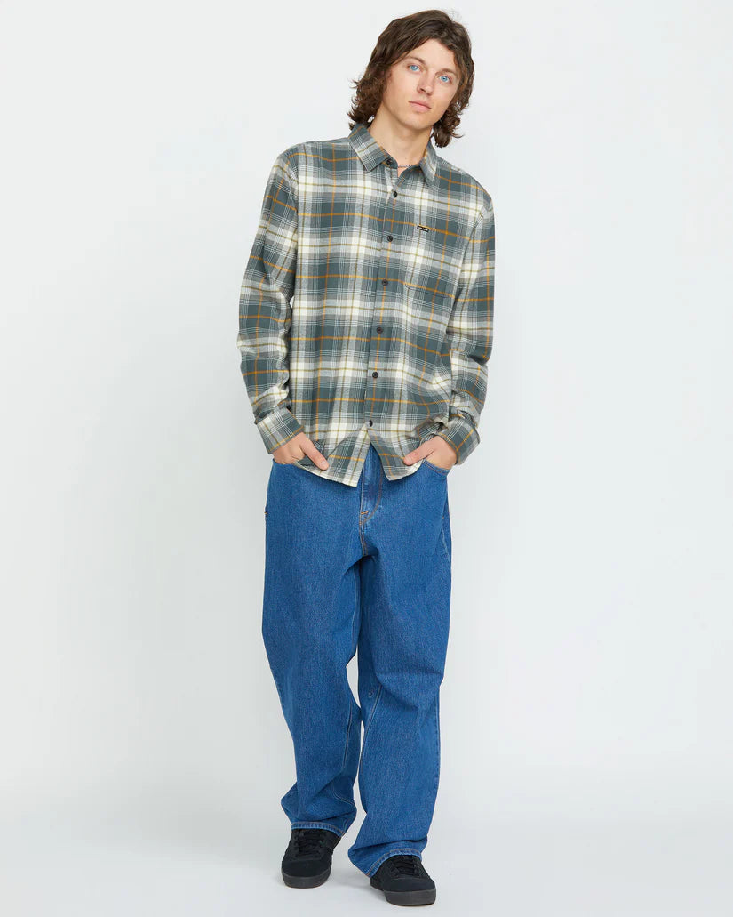 Volcom Mens Caden Plaid Flannel Shirt- DST – Balboa Surf and Style