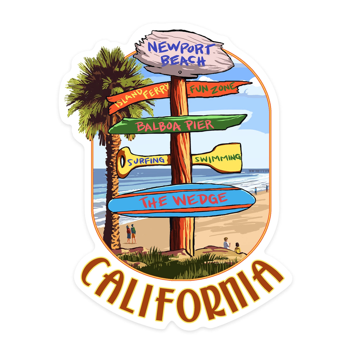 Lantern Press Vinyl Stickers – Balboa Surf and Style